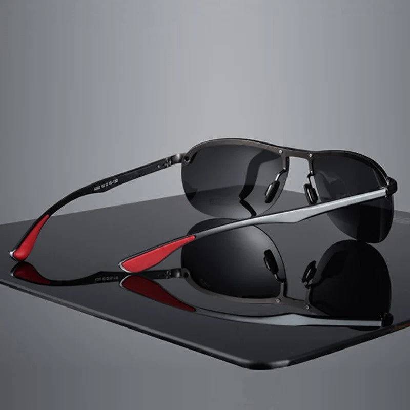 Rimless Polarized Intelligent Photochromic UV400 Lens Anti-Glare Drivi ...