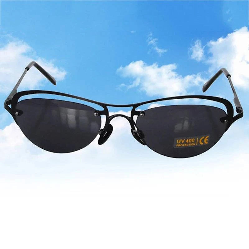 Titanium Ultralight Rimless Matrix Trinity Polarized Sunglasses ...