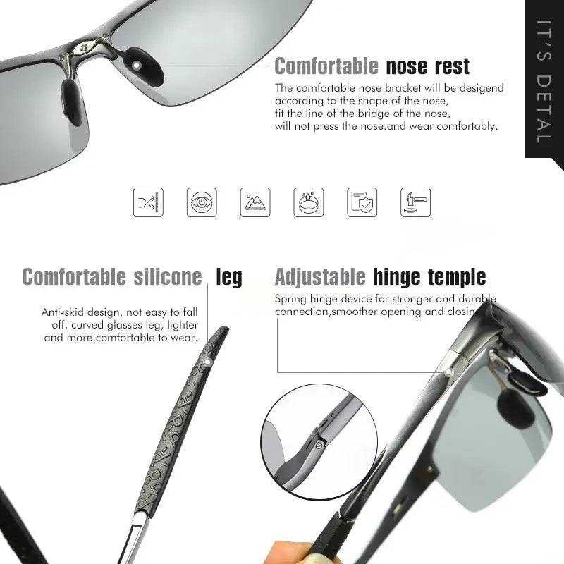 SunRay™ Photochromic Polarized Driving Sunglasses - H1 | Best Driving ...